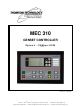 THOMSON MEC 310#GENSET CONTROLLER INSTALLATION AND OPERATION MANUAL Pdf ...