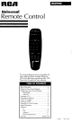 RCA SYSTEMLINK 4 REMOTE CONTROL MANUAL | ManualsLib