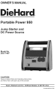 DIEHARD PORTABLE POWER 950 OPERATOR'S MANUAL Pdf Download | ManualsLib