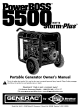 GENERAC PORTABLE PRODUCTS POWERBOSS 5500 STORM-PLUS OWNER'S MANUAL Pdf ...