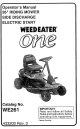 WEED EATER ONE WE261 OPERATOR'S MANUAL Pdf Download | ManualsLib