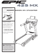 EPIC 425 MX TREADMILL USER MANUAL Pdf Download | ManualsLib