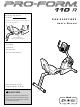 PROFORM 110 R USER MANUAL Pdf Download | ManualsLib