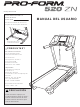 PRO-FORM 520 ZN TREADMILL USER MANUAL Pdf Download | ManualsLib