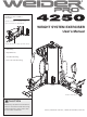 WEIDER PRO 4250 USER MANUAL Pdf Download | ManualsLib