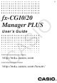 CASIO FX-CG10 ADVANCED OPERATION MANUAL Pdf Download | ManualsLib