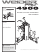 WEIDER PRO 4900 USER MANUAL Pdf Download | ManualsLib