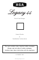 AGA LEGACY 44 USER'S MANUAL & INSTALLATION INSTRUCTIONS Pdf Download ...