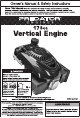 PREDATOR ENGINES 173CC OWNER'S MANUAL & SAFETY INSTRUCTIONS Pdf ...