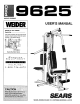 WEIDER PRO 9625 USER MANUAL Pdf Download | ManualsLib