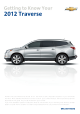 CHEVROLET 2012 TRAVERSE OWNER'S MANUAL Pdf Download | ManualsLib