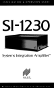NILES SI-1230 INSTALLATION & OPERATION MANUAL Pdf Download | ManualsLib