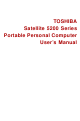 TOSHIBA SATELLITE 5200 SERIES USER MANUAL Pdf Download | ManualsLib