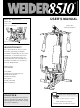 WEIDER 8510 USER MANUAL Pdf Download | ManualsLib