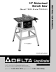 DELTA SHOPMASTER TS200 INSTRUCTION MANUAL Pdf Download | ManualsLib