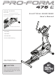 PRO-FORM 475 E ELLIPTICAL MANUAL Pdf Download | ManualsLib