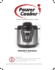 POWER COOKER PC-WAL1 OWNER'S MANUAL Pdf Download | ManualsLib