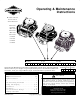 BRIGGS & STRATTON 287700 SERIES OPERATOR OWNER'S MANUAL Pdf Download ...