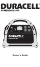 DURACELL POWERPACK 600 OWNER'S MANUAL Pdf Download | ManualsLib