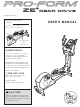 PRO-FORM 405 CE ELLIPTICAL MANUAL Pdf Download | ManualsLib