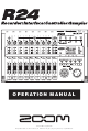 ZOOM R24 USER MANUAL Pdf Download | ManualsLib