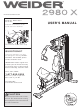 WEIDER 2980 X MANUAL Pdf Download | ManualsLib