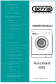 DEFY AUTOMAID 600 OWNER'S MANUAL Pdf Download | ManualsLib