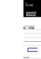 ICOM IC-706 SERVICE MANUAL Pdf Download | ManualsLib