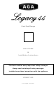 AGA LEGACY 44 USER'S MANUAL & INSTALLATION INSTRUCTIONS Pdf Download ...