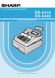 SHARP ER-A420 CASH REGISTER INSTRUCTION MANUAL | ManualsLib