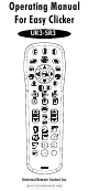 UNIVERSAL REMOTE CONTROL EASY CLICKER UR3-SR3 OPERATING MANUAL Pdf ...