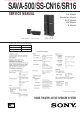 SONY SAVA-500 OPERATING INSTRUCTIONS MANUAL Pdf Download | ManualsLib