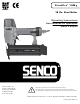 SENCO FINISHPRO 18MG OPERATING INSTRUCTIONS MANUAL Pdf Download ...