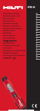 HILTI PD 5 OPERATING INSTRUCTIONS MANUAL Pdf Download | ManualsLib