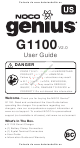NOCO GENIUS G1100 OWNER'S MANUAL & USER MANUAL Pdf Download | ManualsLib