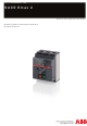 ABB SACE EMAX 2 INSTALLATION, OPERATION AND MAINTENANCE INSTRUCTIONS ...