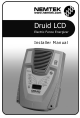 NEMTEK DRUID LCD USER MANUAL Pdf Download | ManualsLib