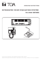 TOA VX-3000 SERIES INSTALLATION MANUAL Pdf Download | ManualsLib
