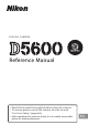 NIKON D5600 USER MANUAL Pdf Download | ManualsLib