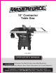 MASTERFORCE 240-0037 OPERATOR'S MANUAL Pdf Download | ManualsLib