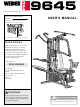 WEIDER PRO 9645 USER MANUAL Pdf Download | ManualsLib