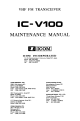 ICOM IC-V100 OWNER'S MANUAL Pdf Download | ManualsLib