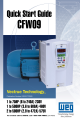 WEG CFW-09 USER MANUAL Pdf Download | ManualsLib
