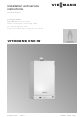 VIESSMANN VITODENS 050-W INSTALLATION AND SERVICE INSTRUCTIONS MANUAL ...
