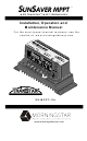 MORNINGSTAR SUNSAVER MPPT SS-MPPT-15L INSTALLATION AND OPERATION MANUAL ...