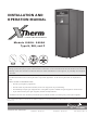 RAYPAK XTHERM 1505A INSTALLATION & OPERATING INSTRUCTIONS MANUAL Pdf Download | ManualsLib