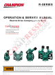 CHAMPION R15B AIR COMPRESSOR OPERATION & MAINTENANCE MANUAL | ManualsLib
