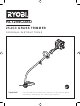 RYOBI RLT254CDSO TRIMMER ORIGINAL INSTRUCTIONS MANUAL | ManualsLib