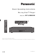 PANASONIC DP-UB9000 BLU-RAY PLAYER BASIC OPERATING INSTRUCTIONS MANUAL | ManualsLib