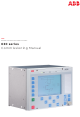 ABB REF630 PRODUCT MANUAL Pdf Download | ManualsLib